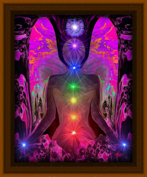 Chakra Art Print, Metaphysical Artwork by Primal Painter - "Balance Wi