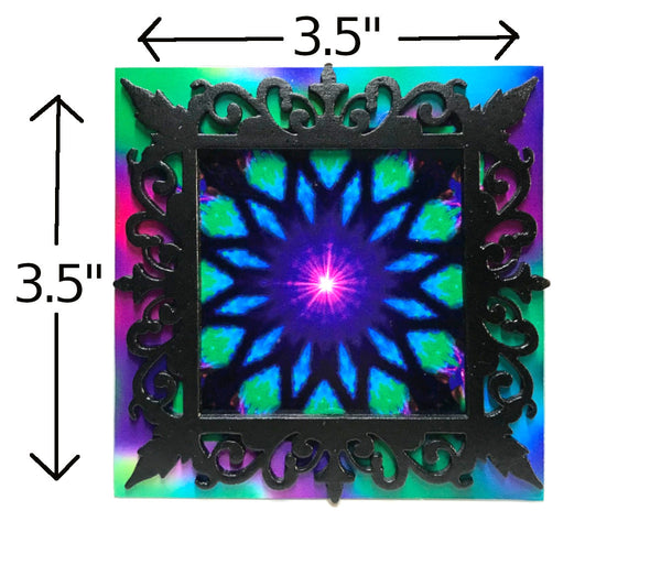 Designer Mandala Night Light, Sacred Geometry Lighting, Small Table La ...