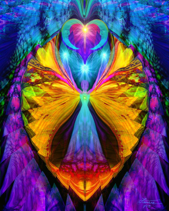 Psychedelic Chakra Art, Reiki Inspired Visionary Art - "Vision Quest ...