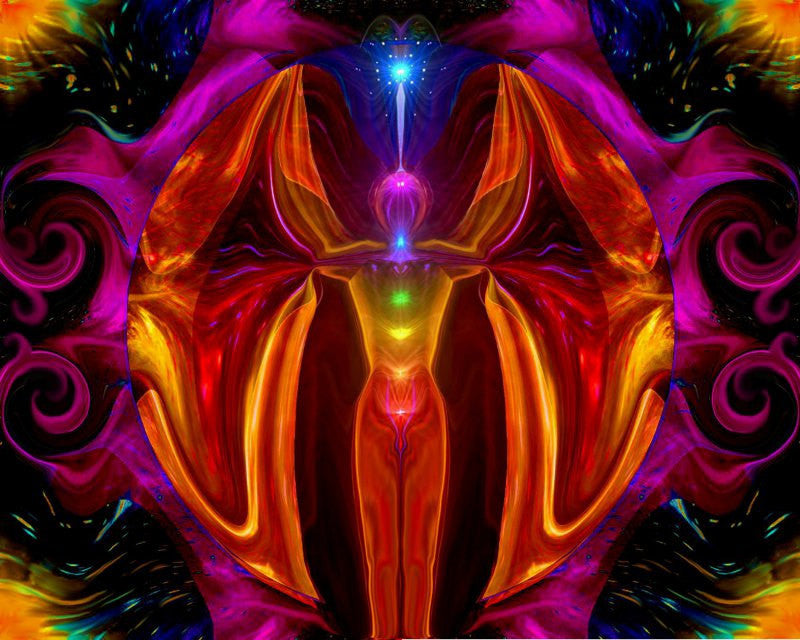 Chakra Art Abstract Wall Decor Reiki Spiritual Healing – Primal Painter